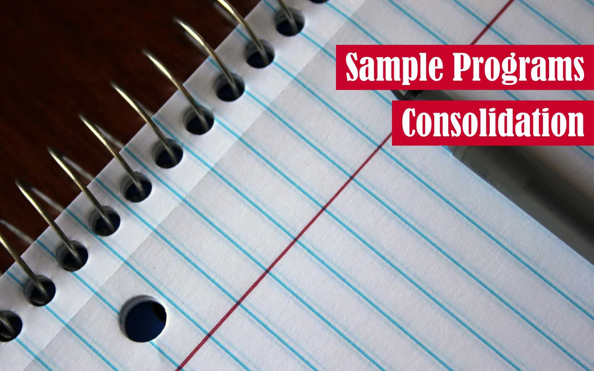 Sample Programs Consolidation – The Renegade Coder